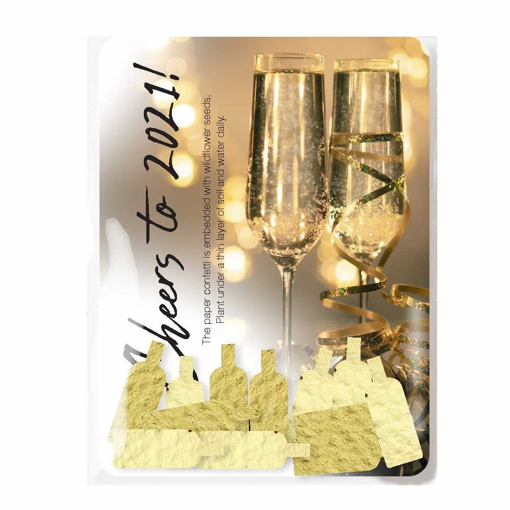 Custom Recycled Seed Paper Confetti Pack | USA Made | Eco Promotional Products